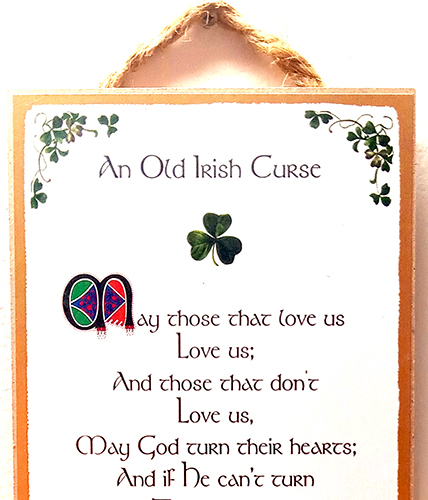 Irish Blessing Plaque - Curse