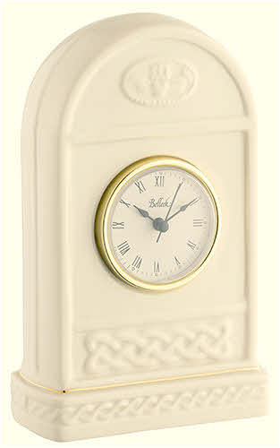 Belleek Clock - Celtic Mantel