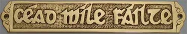 Cead Mile Failte Desk Plaque