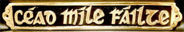 Cead Mile Failte Plaque - Silver
