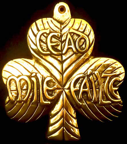 Cead Mile Failte Sign - Shamrock