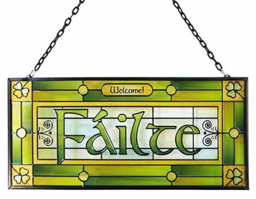 Sláinte Suncatcher - Irish Stained-Glass