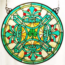 Celtic Stained Glass Window - Sunrise