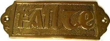 Cead Mile Failte Brass Sign - Irish Welcome