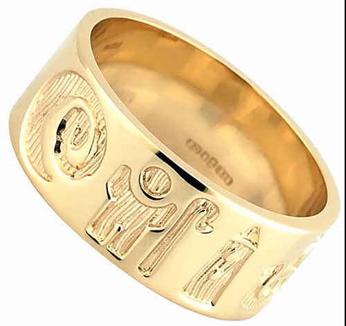 History of Ireland Ring - Mens - Sterling Silver