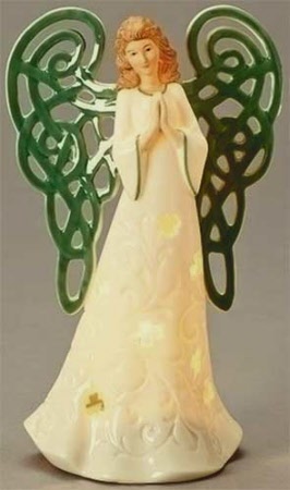 Irish Angel Night Light - Blessing - Blue