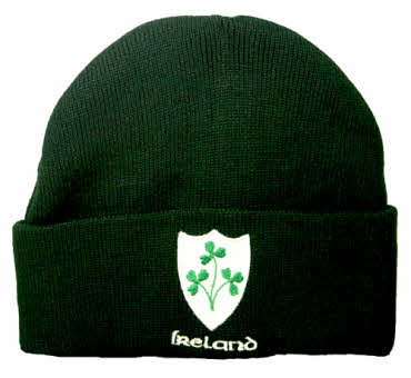 Irish Beanie - Shamrock - Knit