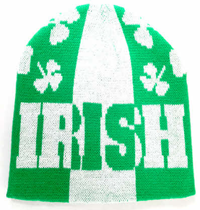 Irish Beanie - Shamrock - Knit