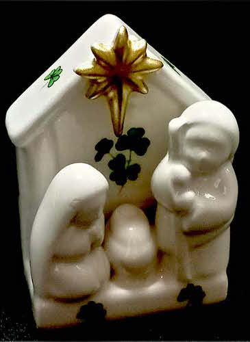 Irish Nativity Ornament - Shamrock - Angel