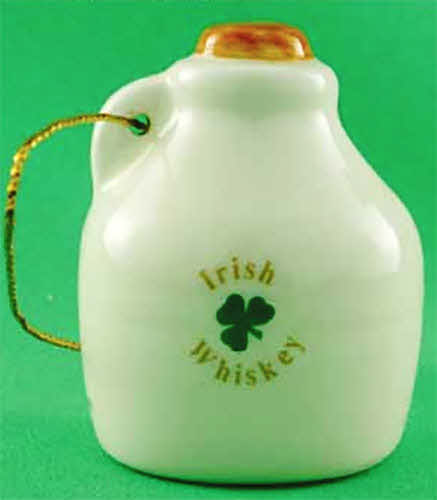 Irish Whiskey Jug Christmas Ornament