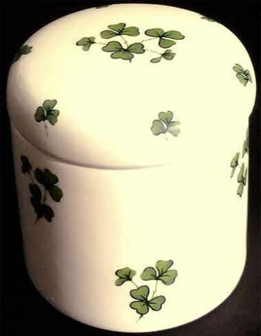 Irish Jewelry Box - Hinged - Shamrocks