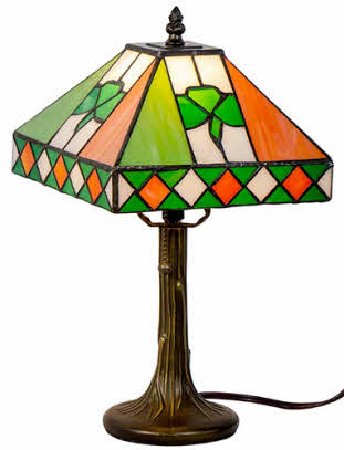 Celtic Lamp - Stained Glass - Trinity