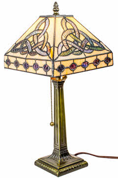 Celtic Lamp - Irish - Stained Glass