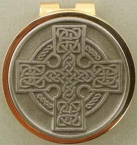 Celtic Cross Money Clip - Copper Emblem