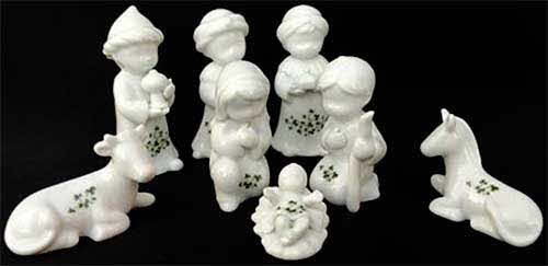Irish Nativity Set - Shamrocks