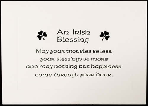 Irish Blessing Note Cards