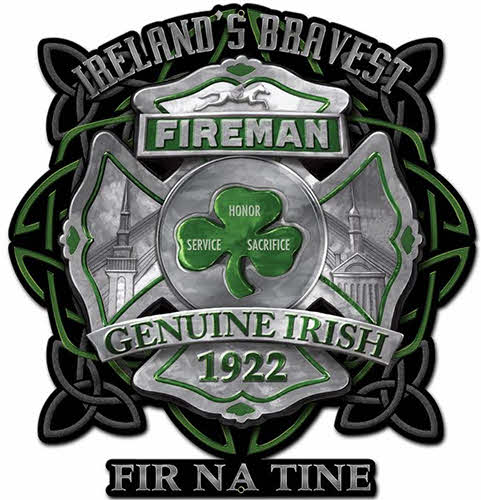 Irish Firefighter Sign - Metal - Fir Na Tine
