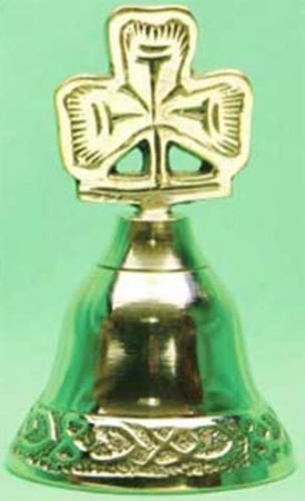 Irish Wedding Bell - Claddagh - Brass