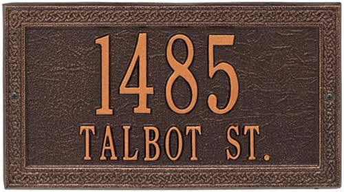 Personalized Celtic Address Plaque