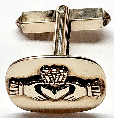 Claddagh Cuff Links - Gold