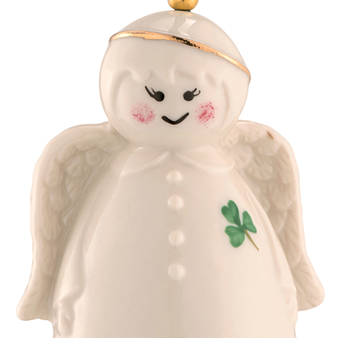 Belleek Angel Ornament - Shamrock - 4684