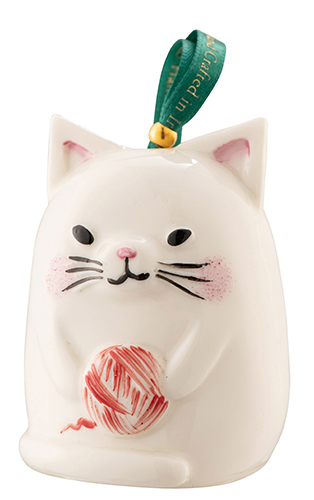 Belleek Ornament - Cat