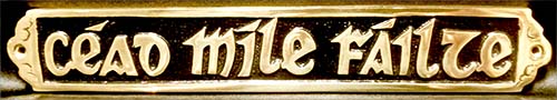 Cead Mile Failte Brass Plate - Extra Large