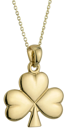 Gold Shamrock Necklaces