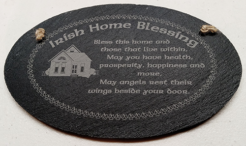 Irish Home Blessing Plaque - Slate