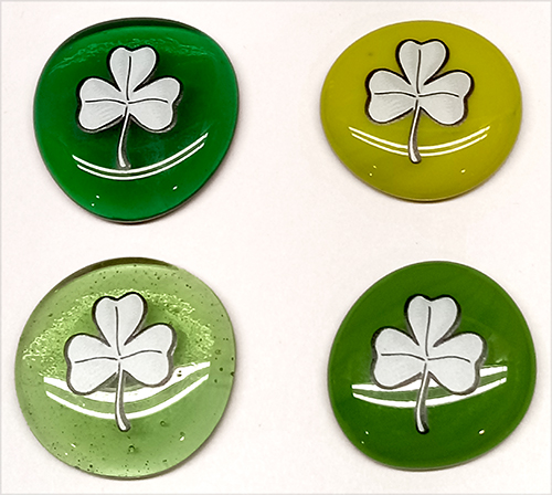 Shamrock Charms - Glass