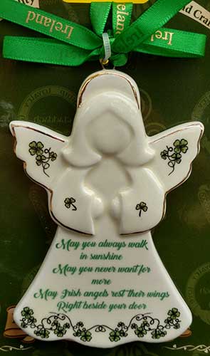 Irish Angel Ornament - Blessing - sch28