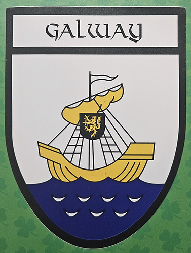 Irish Decal - Galway Coat of Arms
