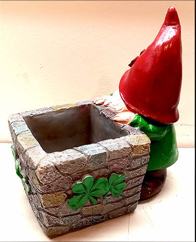 Irish Garden Gnome Planter
