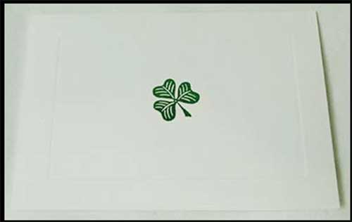 Shamrock Note Cards