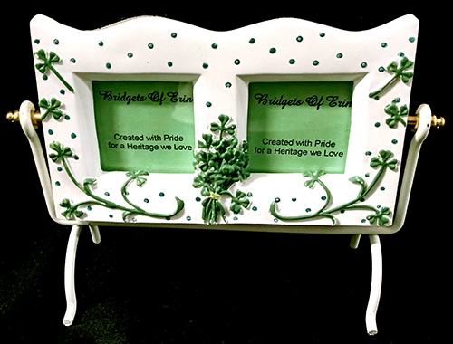 Shamrock Photo Frame - Double