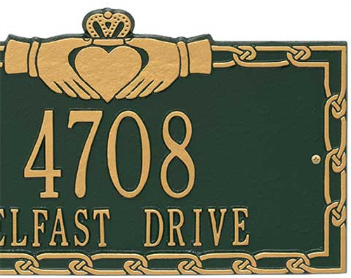 Irish Address Plaque - Personalized