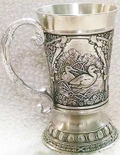 Irish Shot Glass - Mullingar Pewter - Ducks