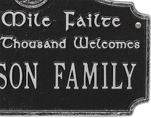 Cead Mile Failte Welcome Sign - Personalized