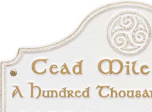 Personalized Cead Mile Failte House Plaque - Irish - 3315wg
