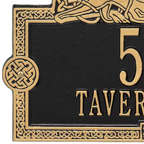 Personalized Celtic Address Plaque - 5951bg