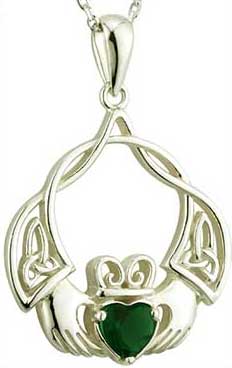 Sterling Silver Claddagh Necklaces