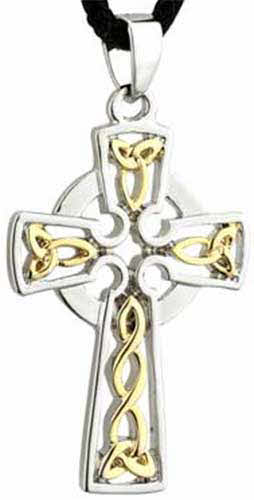 Celtic Cross Necklace - Plated - 45512