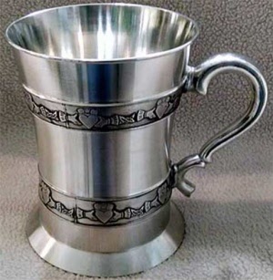 Celtic Tankard - Claddagh - Mullingar Pewter