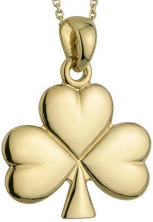 Gold Shamrock Necklace