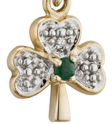 Gold Shamrock Necklaces