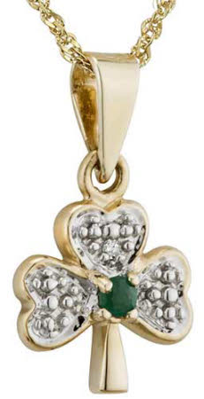 Gold Shamrock Necklaces