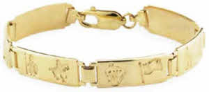 History of Ireland Bracelet - Gold