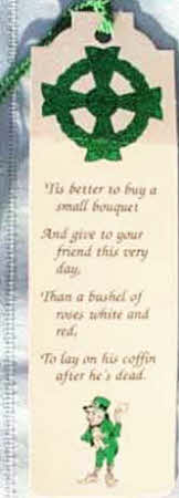 Irish Blessing Bookmark - Give