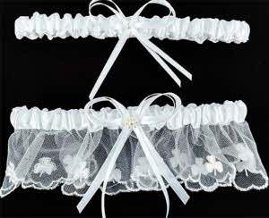 Irish Garter - Shamrock - White