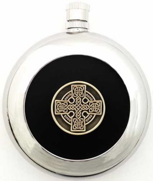Celtic Cross Flask